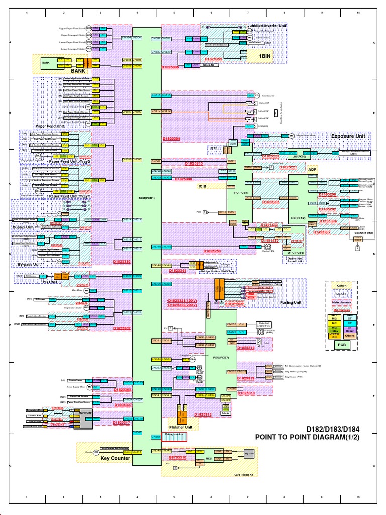 D182/D183/D184 Point To Point Diagram (1/2) : Junction/Inverter Unit | PDF | Manufactured Goods ...