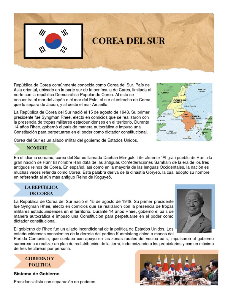 Corea Del Sur | PDF | Corea del Sur | Política mundial