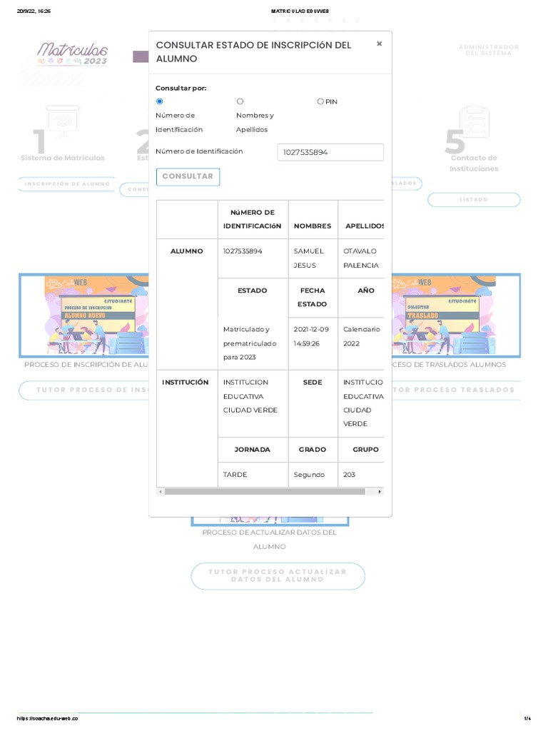 Matriculas Eduweb Pdf