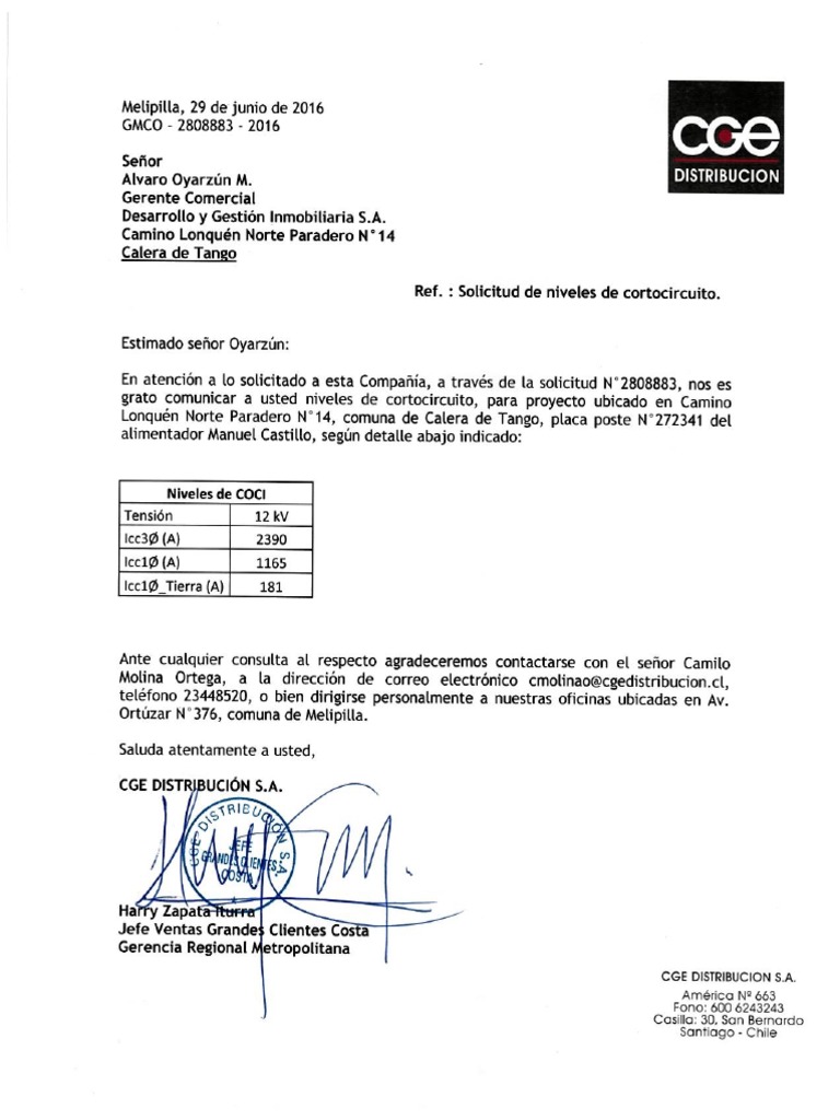 Certificado de Tensión y Niveles de COCI | PDF