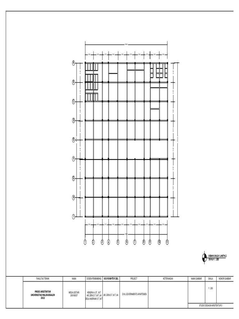 Denah Balok LT 2 | PDF