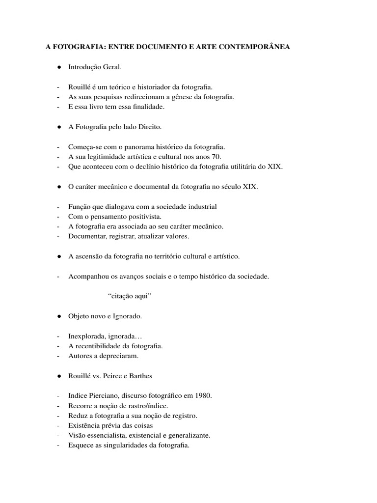 A Fotografia - Entre Documento e Arte Contemporânea | PDF | Science | Tempo