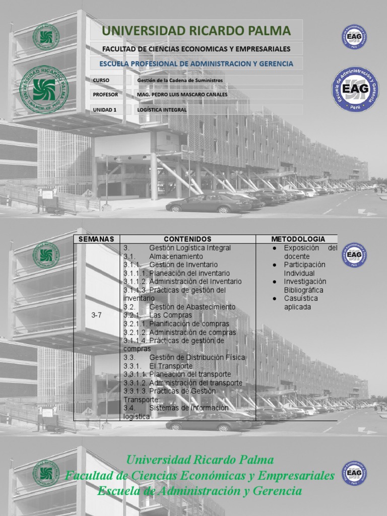 Sesión #3 Funciones de La Logista Integral | PDF | Logística | Almacén