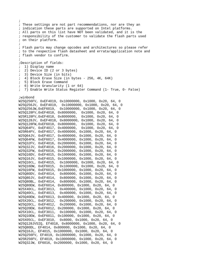 Fparts | PDF | Flash Memory | Computer Data
