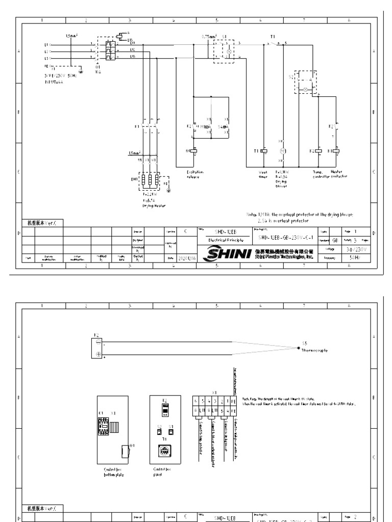 Circuit Diagram SHD EB 230V | PDF