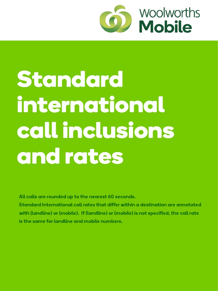 International Call Rates | PDF | Information And Communications ...