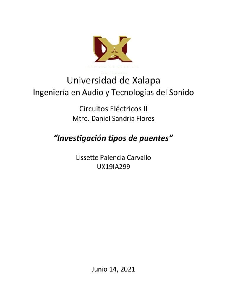 Tipos De Puentes Pdf Inductor Medición