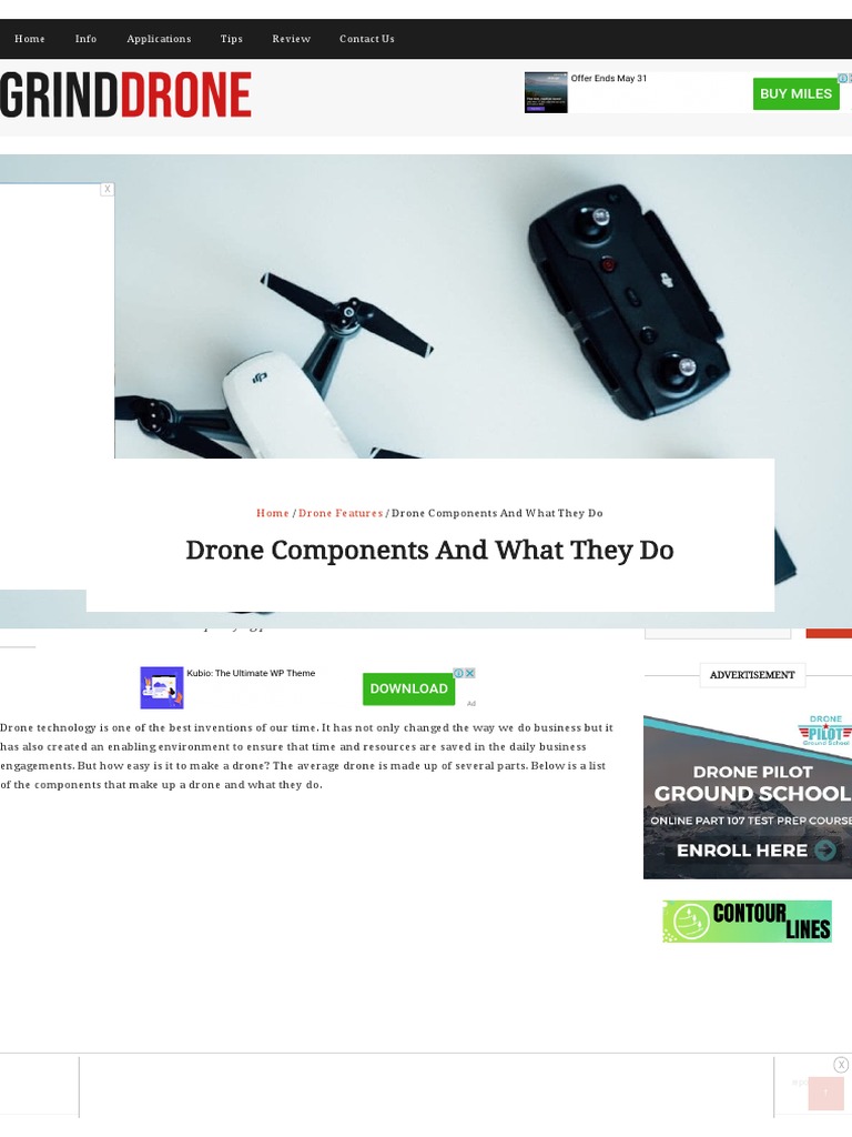 Drone Components and What They Do - Grind Drone | PDF | Unmanned Aerial ...