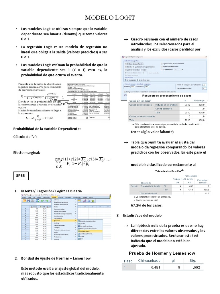 13 Los Modelos Logit | PDF | Análisis de regresión | Análisis