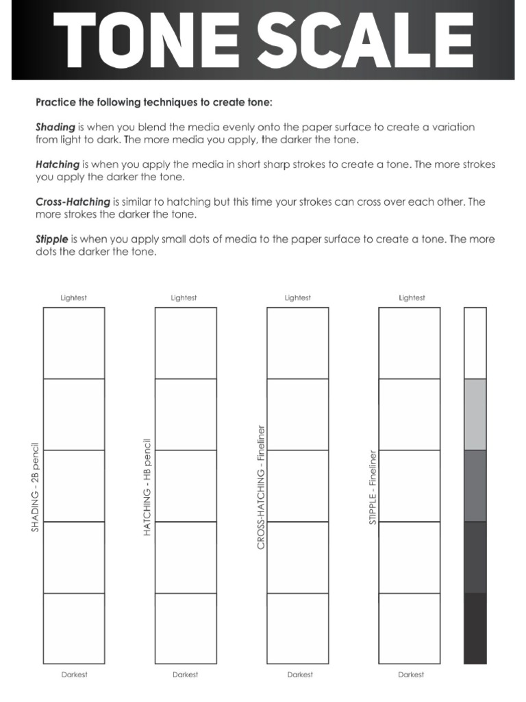 Shading-Value-Scale-Worksheet 401991 | PDF