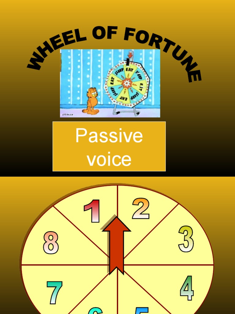 Passive Voice Present and Past Simple Wheel of For 22872 | PDF