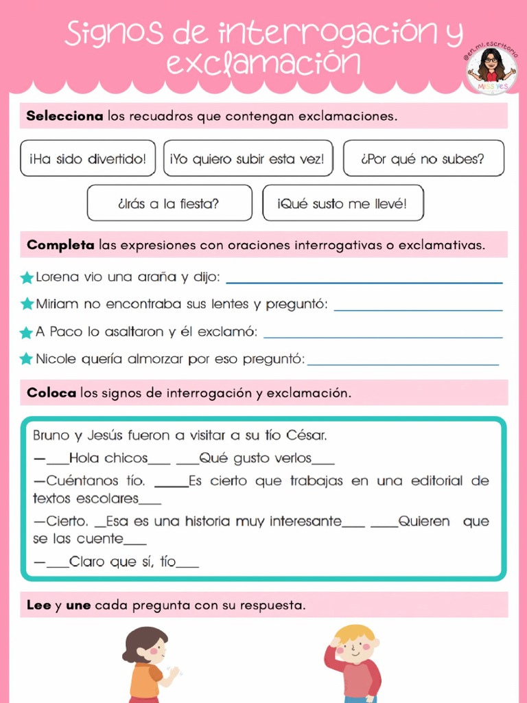 LND PDL ORTOGRAFIA Signos de Puntuación Interrogacion y Exclamacion | PDF