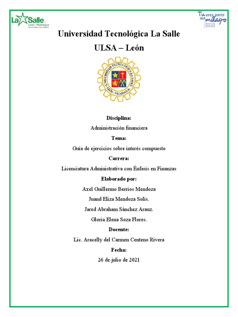 Guía de Interés Compuesto ULSA León | PDF