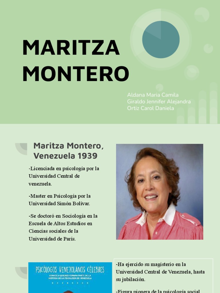 Maritza Montero | PDF | Sicología | Psicología Social Maritza Montero | PDF | Sicología | Psicología Social