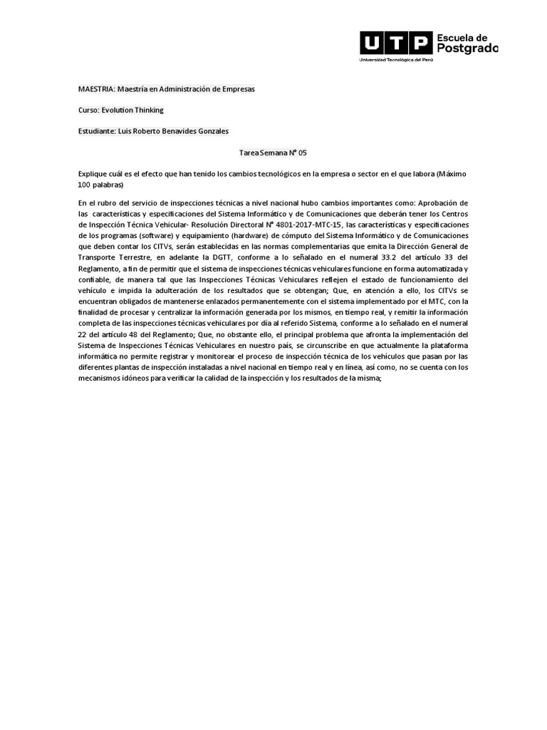 Roberto Benavides T5 S5 | PDF