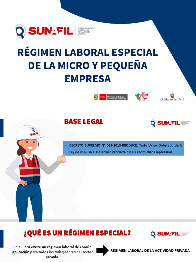 Régimen Laboral MYPE en Perú | PDF | Pequeñas y medianas empresas ...
