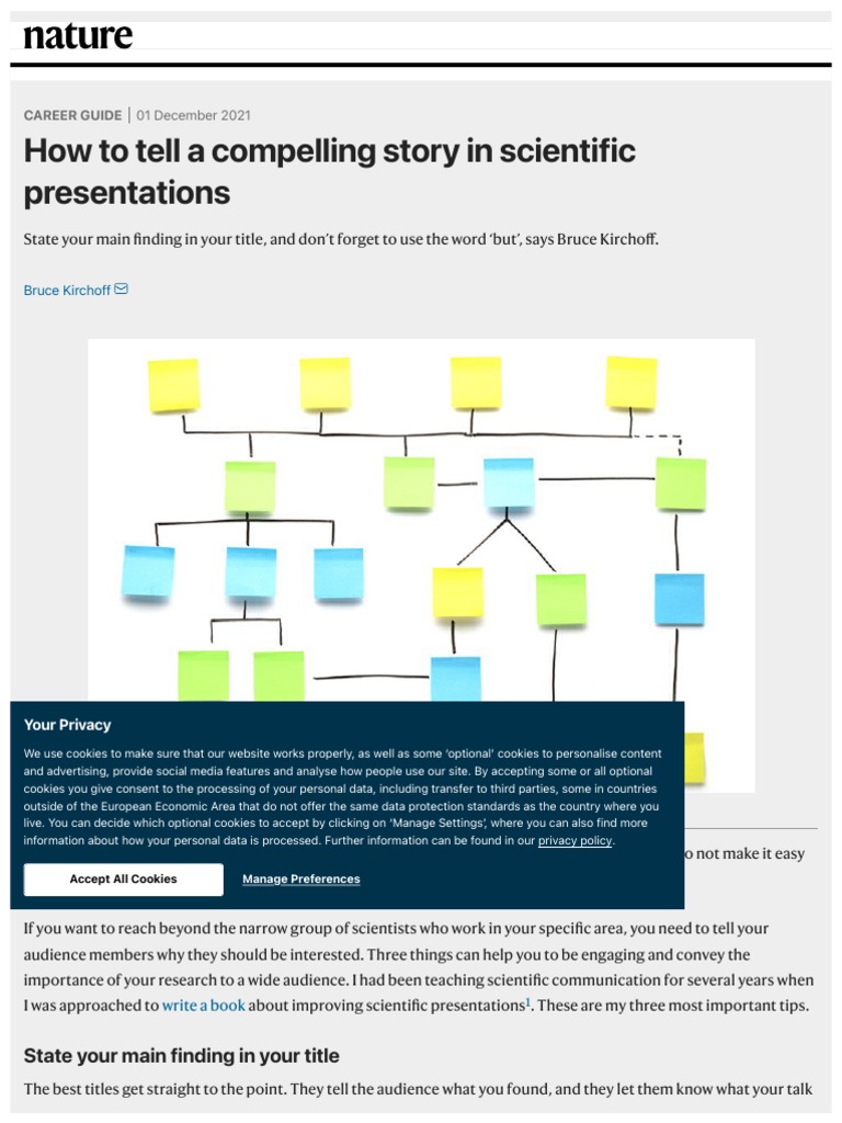 How To Tell A Compelling Story in Scientific Presentations | PDF ...