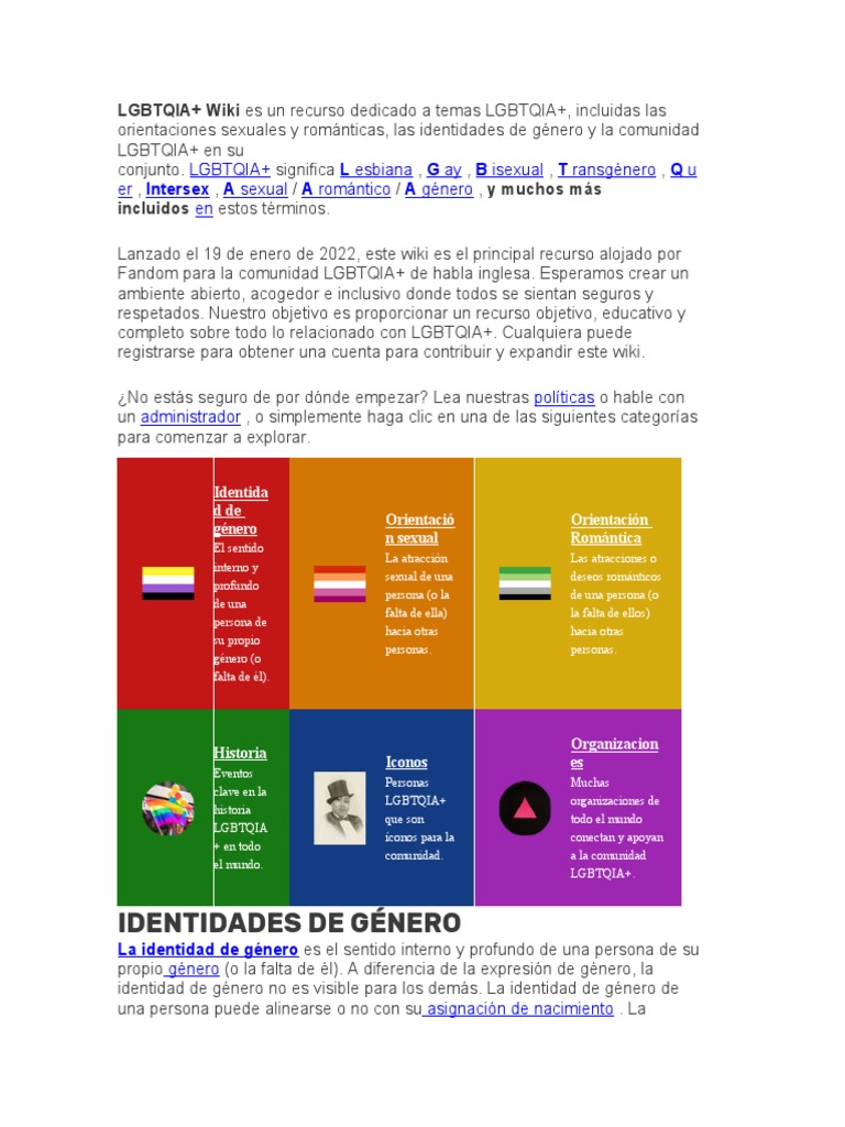 LGBTQIA | PDF | Intersexual | Transgénero