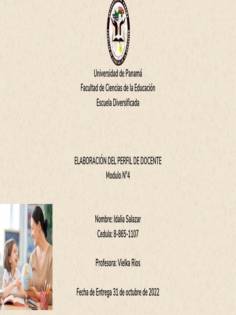 Elaboración Del Perfil de Docente | PDF | Maestros | Enseñando