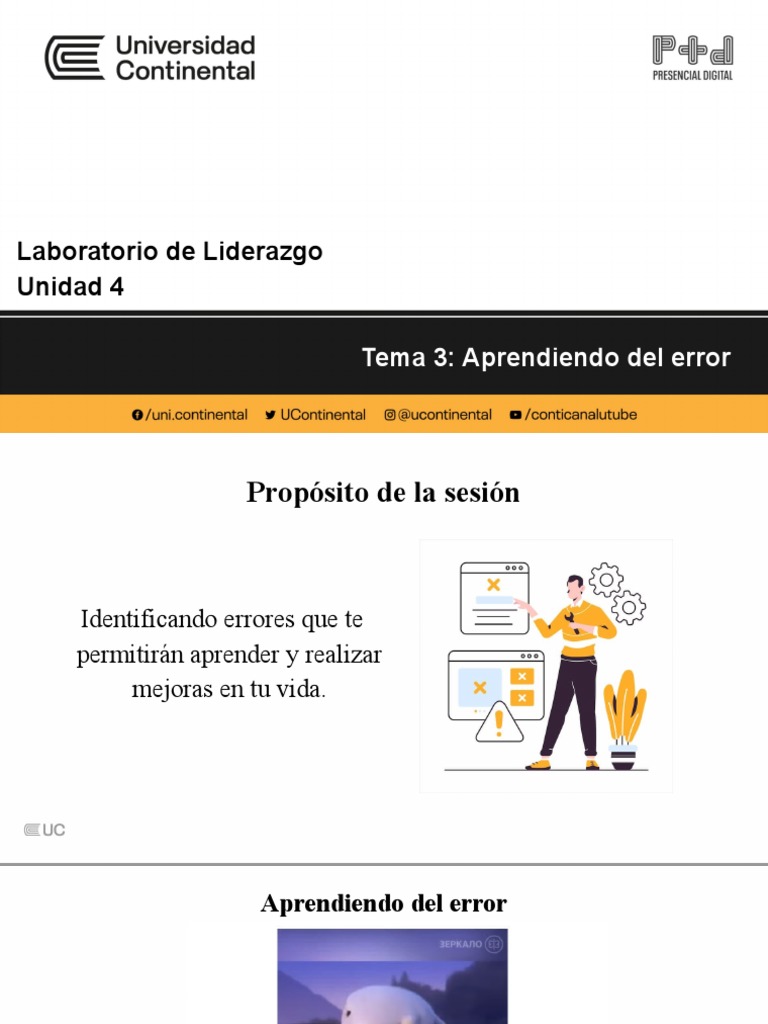 SEMANA 15 - PPT Aprendiendo Del Error CLASE DEL AULA | PDF ...