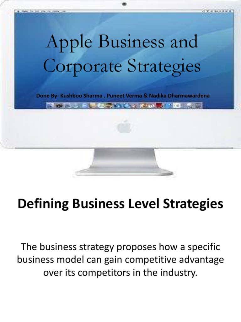 Apple Business and Corporate Strategies | PDF | Strategic Management ...