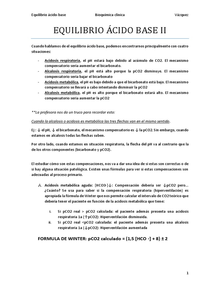 E17 Equilibrio Acido Base II | PDF | Química | Sustancias químicas