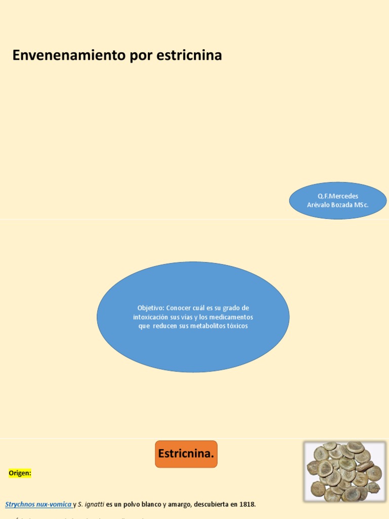 Envenenamiento Por Estricnina | PDF | Vómitos | Especialidades Medicas