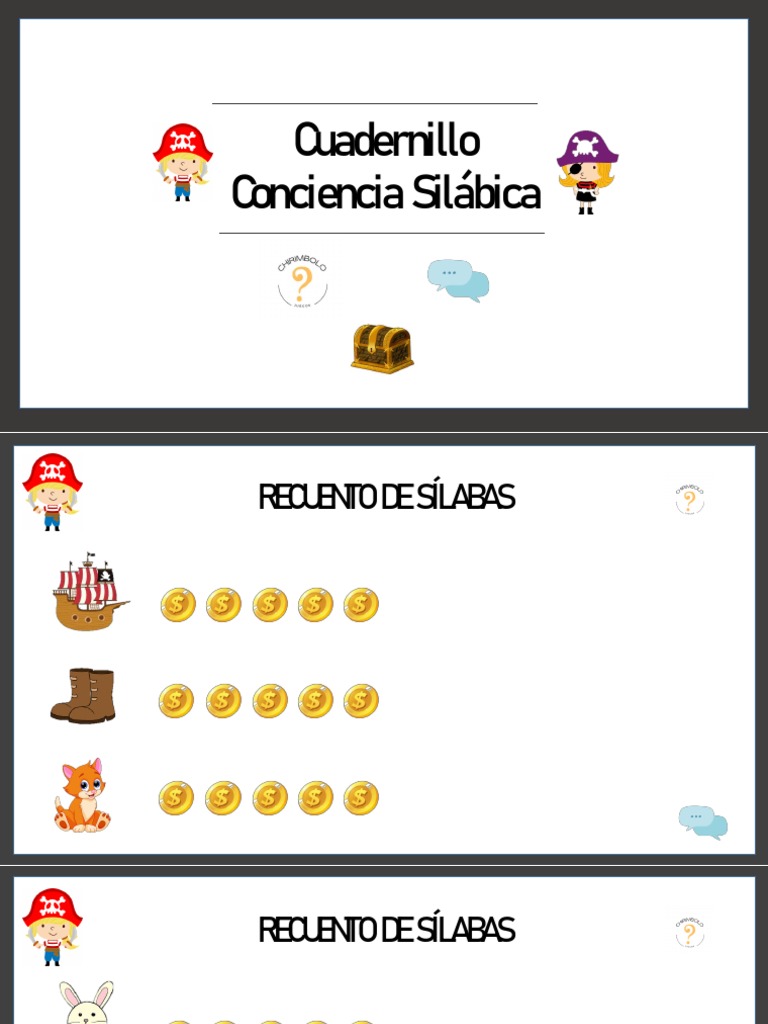 Cuadernillo Conciencia Silábica Chirimbolo | PDF