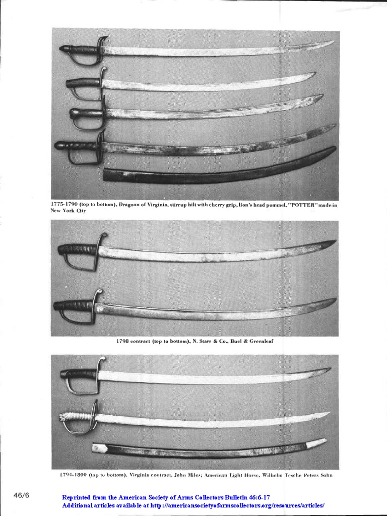1982 B46 U S Cavalry Sabers | PDF | Sword | Cavalry