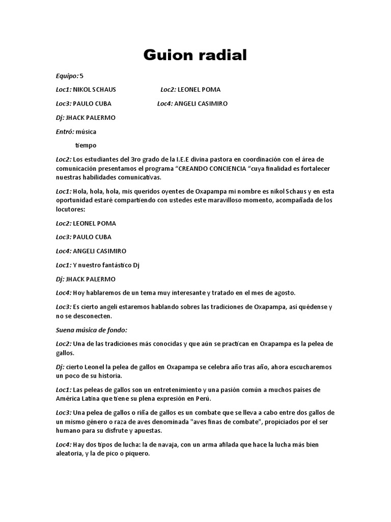 Guion Radial 3 | Descargar gratis PDF | Espectro autista