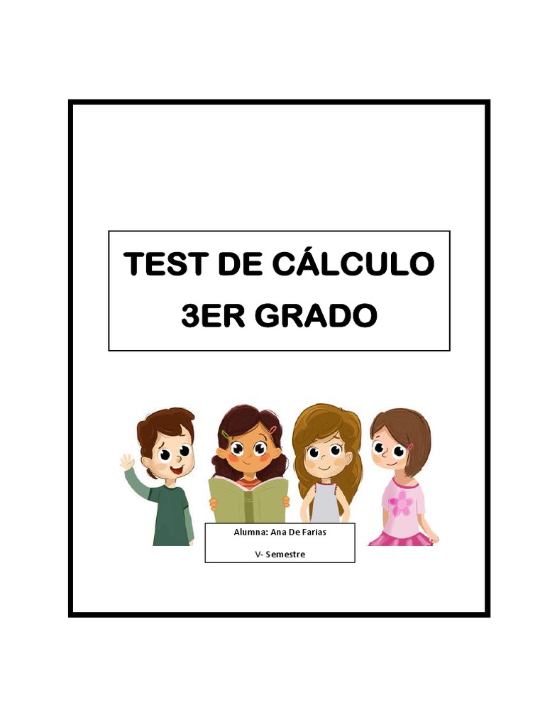 Test de Calculo Borrador | PDF | Aritmética | Matemática Elemental