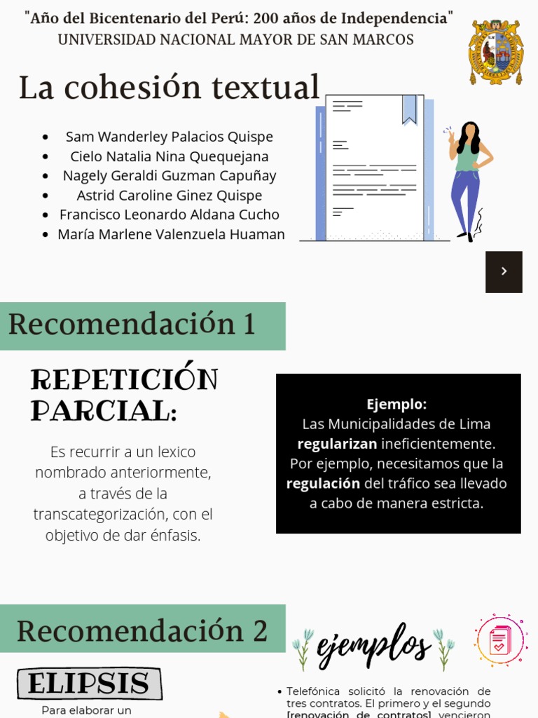 La cohesión textual | PDF