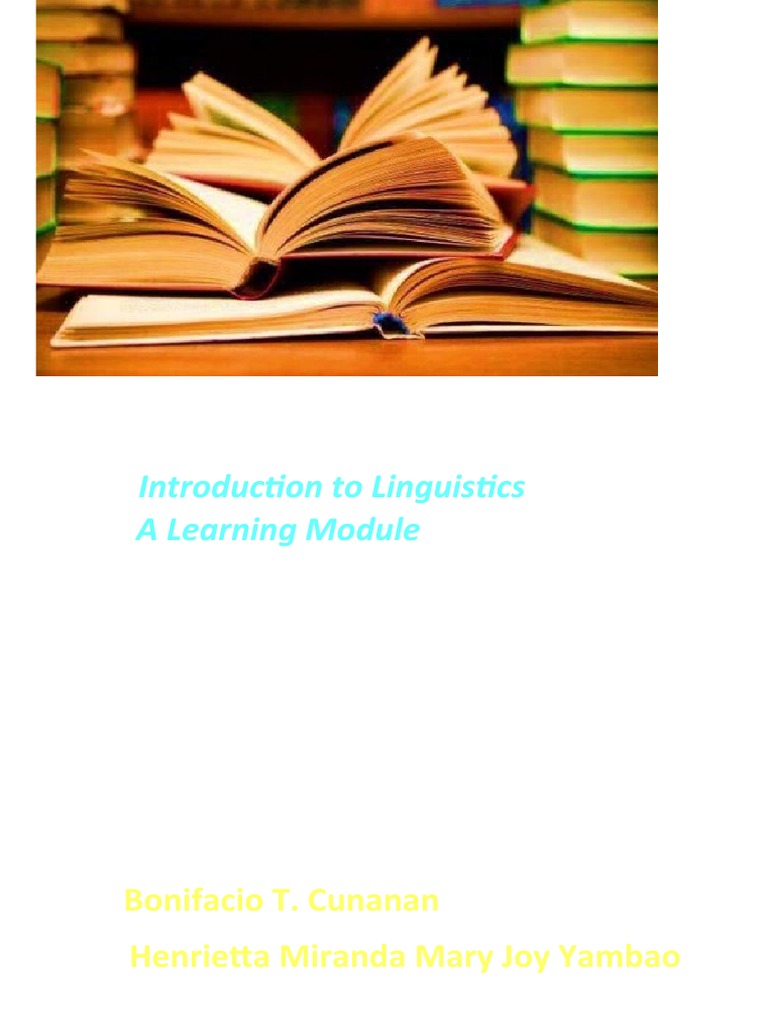 Introduction To Linguistics | PDF | Linguistics | Phonology