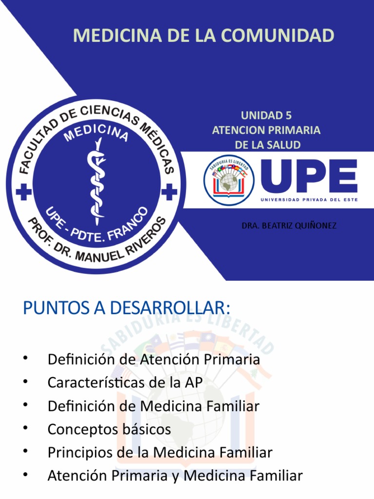 S7- Clase Unidad 5 APS | PDF | Medicina Familiar | Hospital