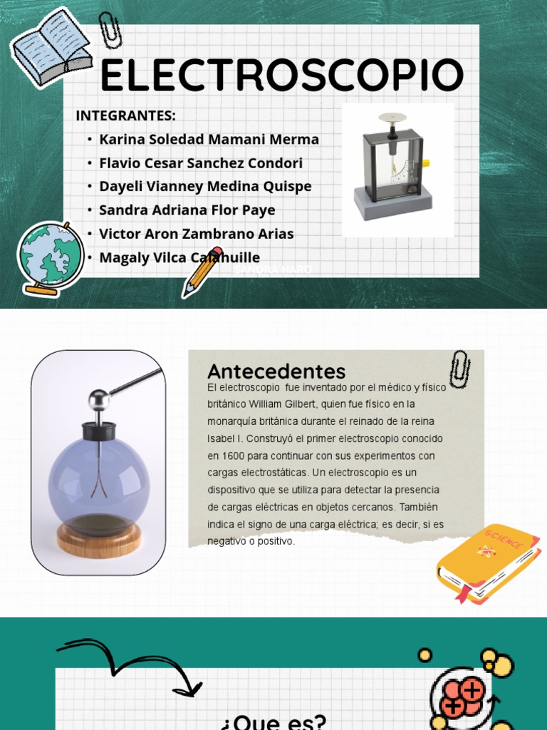ELECTROSCOPIO | PDF | Física Aplicada e Interdisciplinaria | Materiales