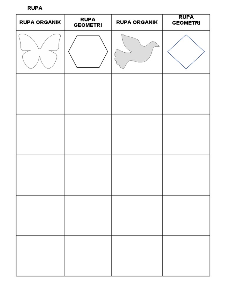 Rupa Geometri Dan Rupa Organik | PDF