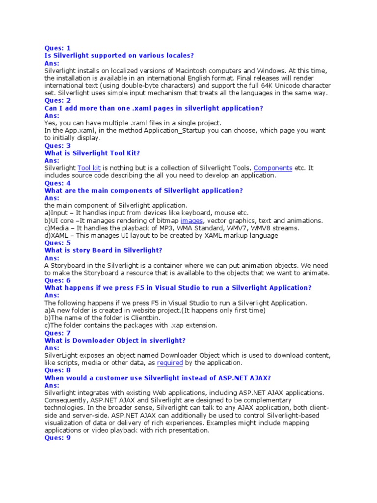 Silver Light Pdf Microsoft Silverlight Extensible Application Markup Language 6111