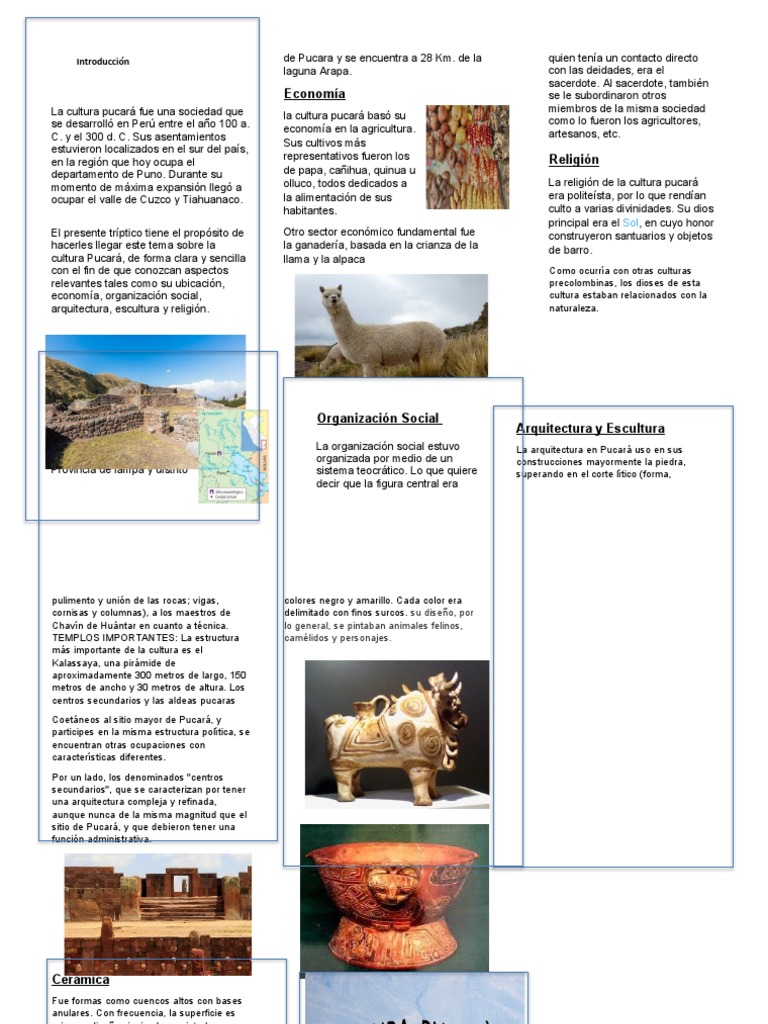 Triptico de La Cultura Pacara | PDF