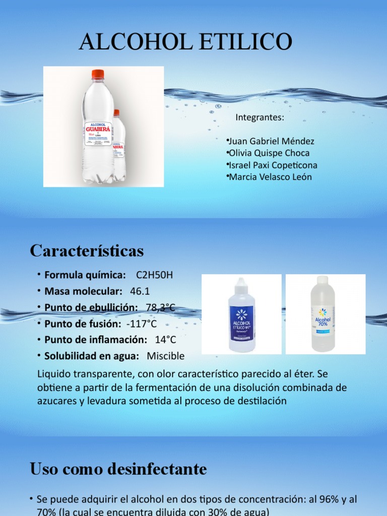 Alcohol Etilico | PDF | Ciencia y matemáticas