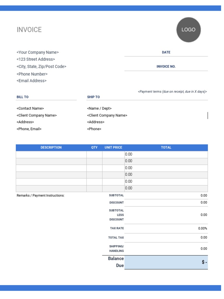 Wide-Margin-Word-Invoice-Template | PDF