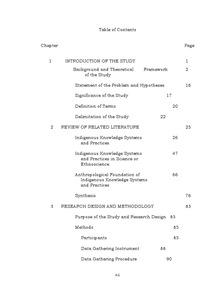 E. TABLE OF CONTENTS | PDF | Science | Knowledge