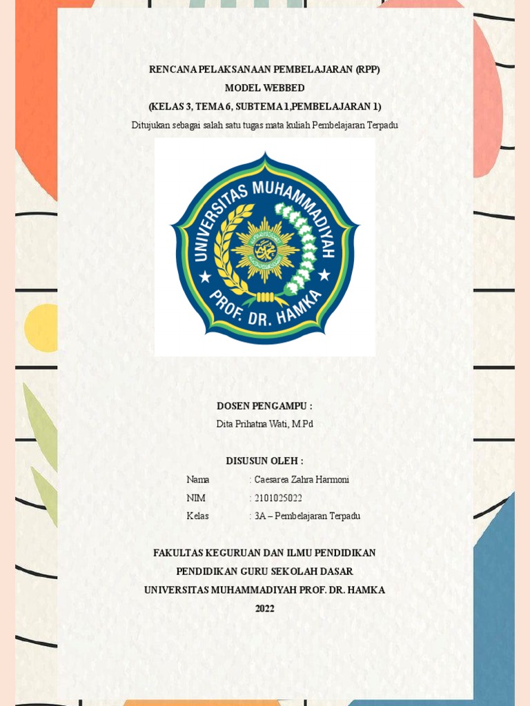 Rencana Pelaksanaan Pembelajaran | PDF | Seni & Disiplin Bahasa | Sains & Matematika