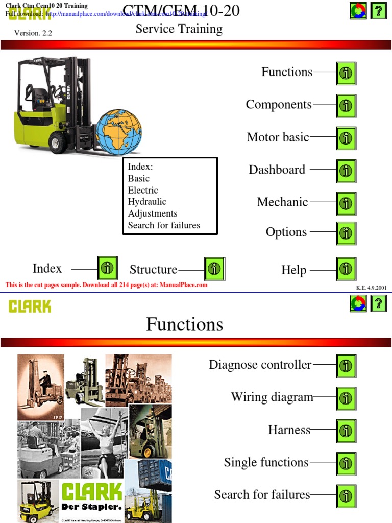 Clark CTM/CEM 10-20 Parts Manual | PDF | Electronic Circuits | Electric ...