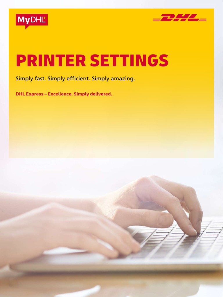 MyDHL Printer Settings | PDF | Printer (Computing) | Written Communication