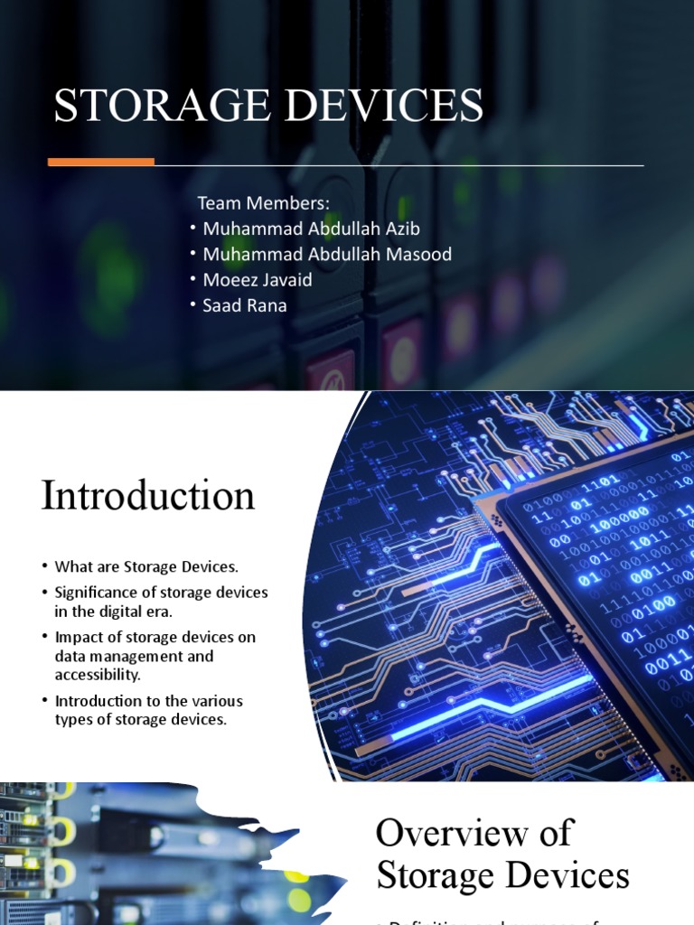 Storage Devices 1 Pdf Computer Data Storage Backup