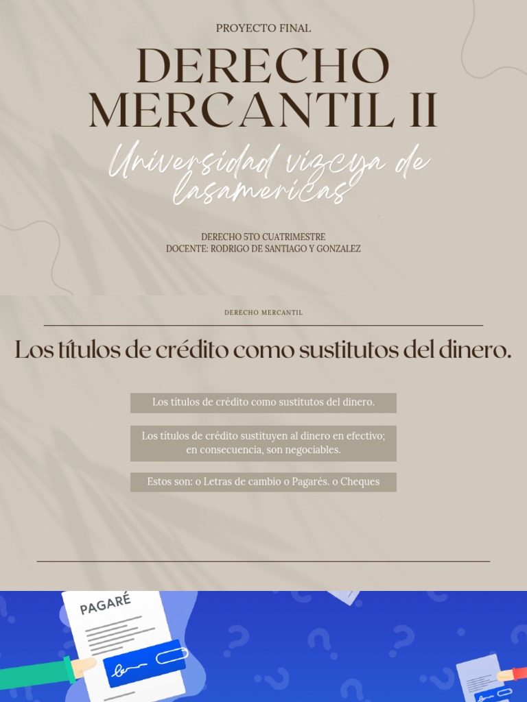 Proyecto de Derecho Mercantil Ii | PDF