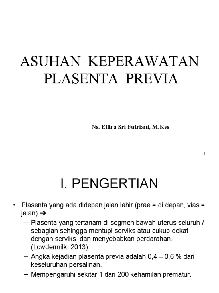 Askep Plasenta Previa | PDF