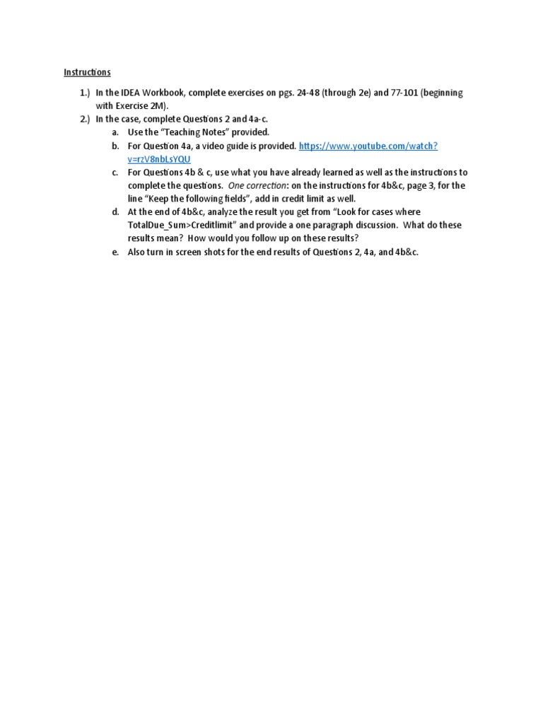 Instructions | PDF | Teaching Methods & Materials | Computers