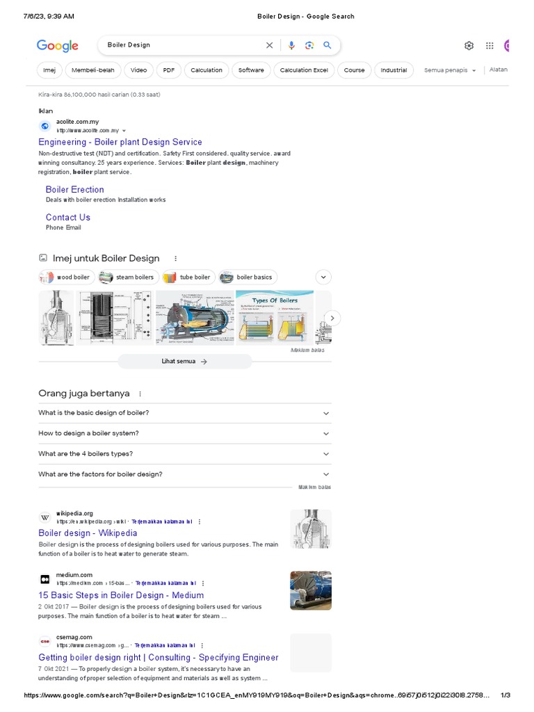 Boiler Design | PDF | Boiler | Steam