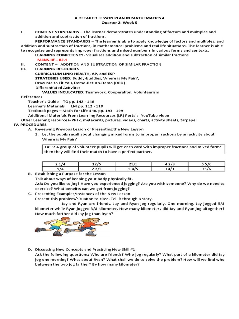 Cot LP in Math 4 Q1 WK 5 | PDF | Learning | Cognition